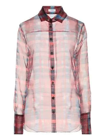 FERRAGAMO Organza Tartan Shirt - Red