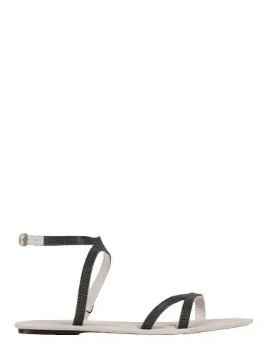 Brunello Cucinelli Leather Sandals - Black