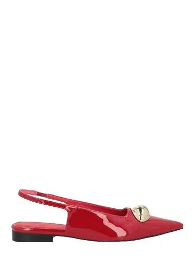 TORAL Leather Ballet Flats - Red