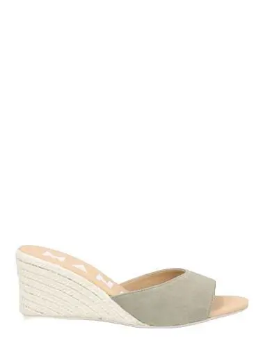 Manebí Leather Espadrille Sandals - Sage Green