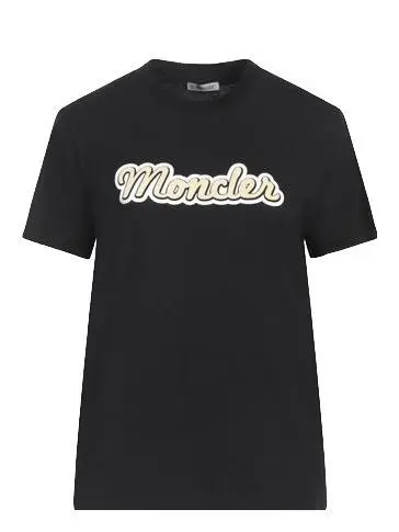 Moncler T-shirt With Logo Print - Black