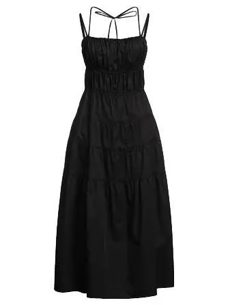 Sandro Flared Midi Dress - Black