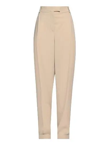 FERRAGAMO Tapered Virgin Wool Pants - Beige