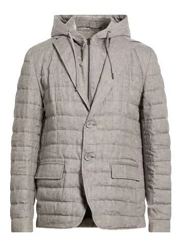 Herno Puffer Linen Jacket - Grey
