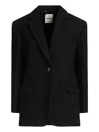 Sandro Bouclé Blazer - Black