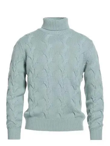 FILIPPO DE LAURENTIIS Cashmere Cable-knit Turtleneck - Green