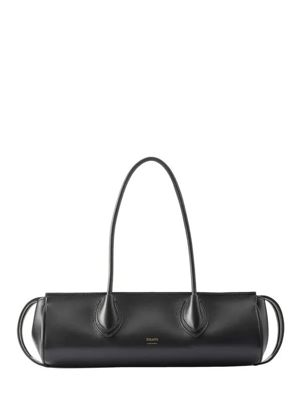 Khaite Donna Leather Shoulder Bag - Black