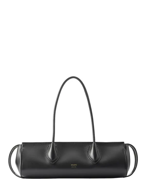 Khaite Donna Leather Shoulder Bag - Black