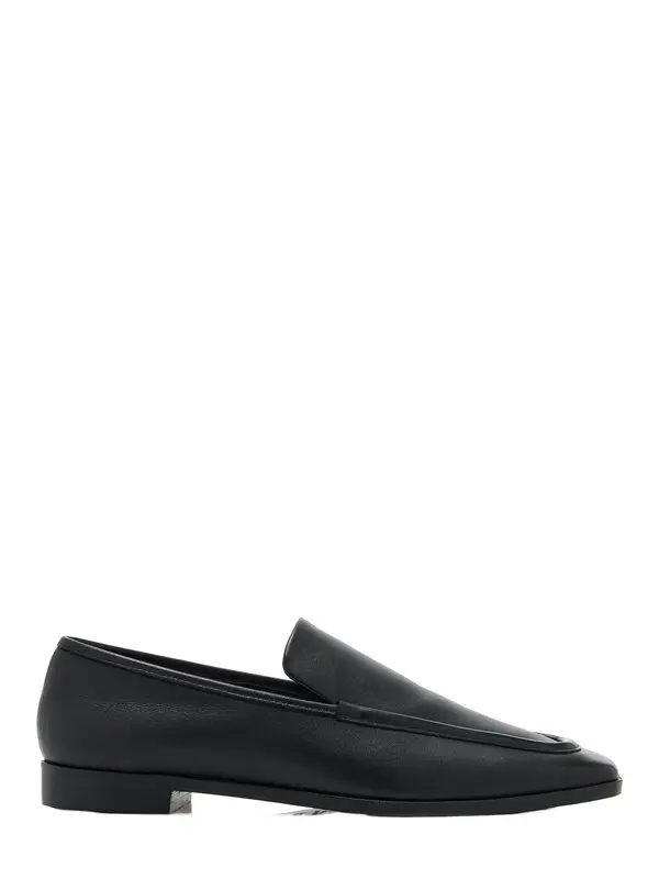 A.emery Lane Leather Loafers - Black