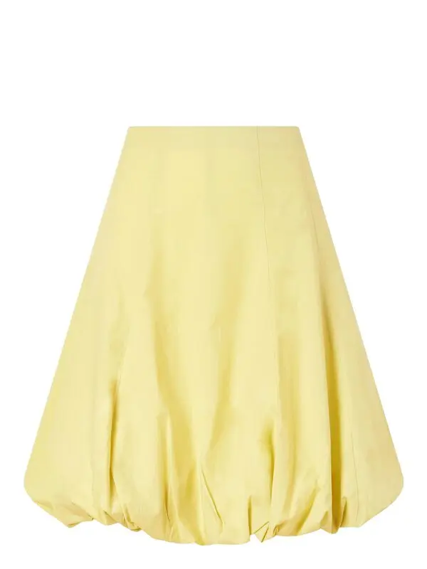 Proenza Schouler White Label Kyra Cotton-poplin Midi Skirt - Yellow