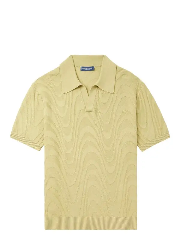Frescobol Carioca Rino Cotton And Silk-blend Polo Shirt - Green