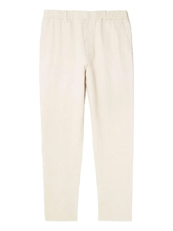 Nn07 Billie 1454 Tapered Linen Trousers - Beige