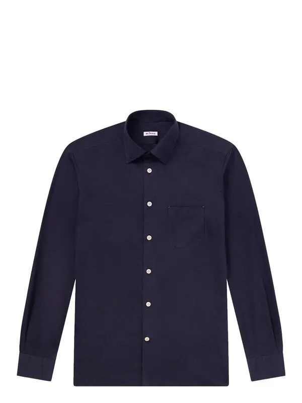 Kiton Cotton-jersey Shirt - Blue