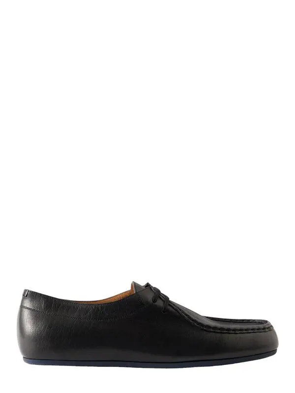 JIL SANDER Leather Derby Shoes - Black