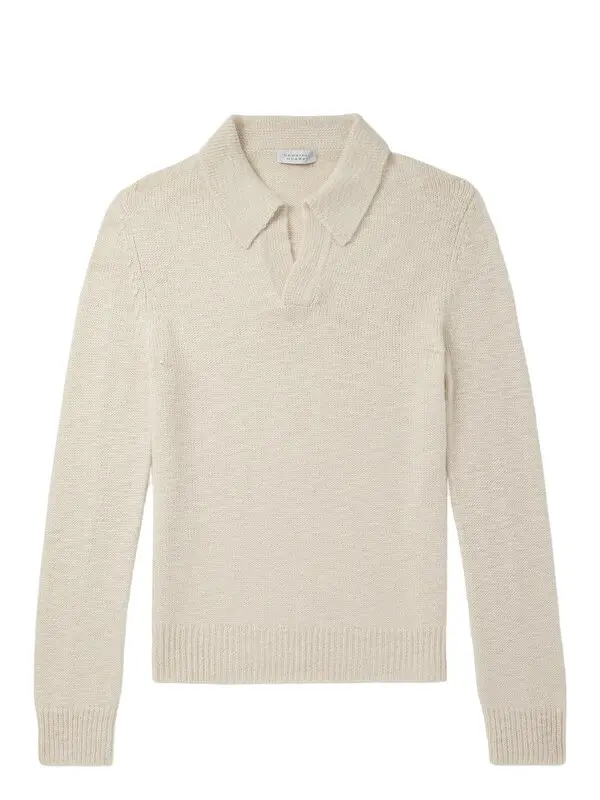 Gabriela Hearst Aled Cashmere Polo Shirt - Neutrals