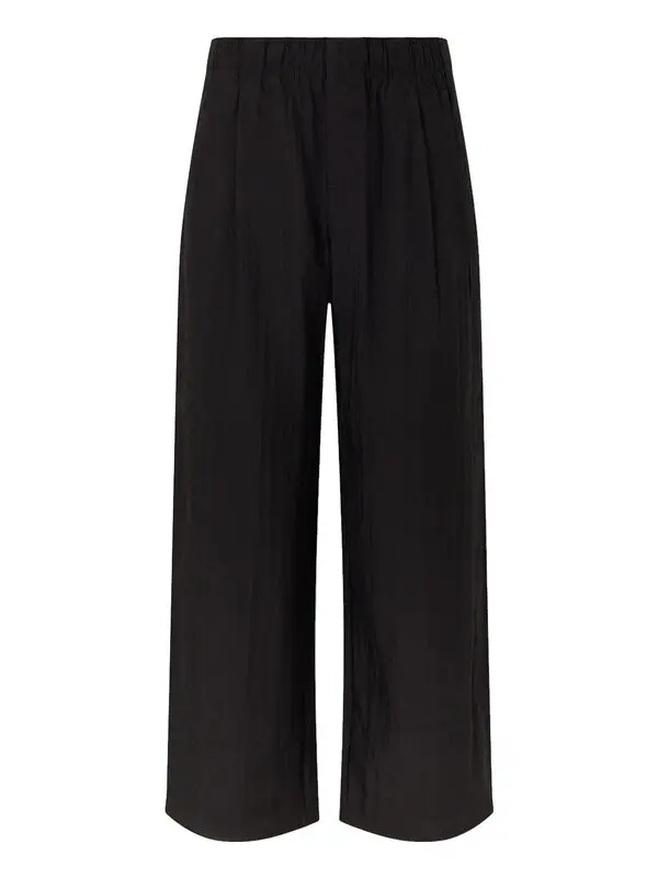 Our Legacy Straight-leg Linen-blend Trousers - Black