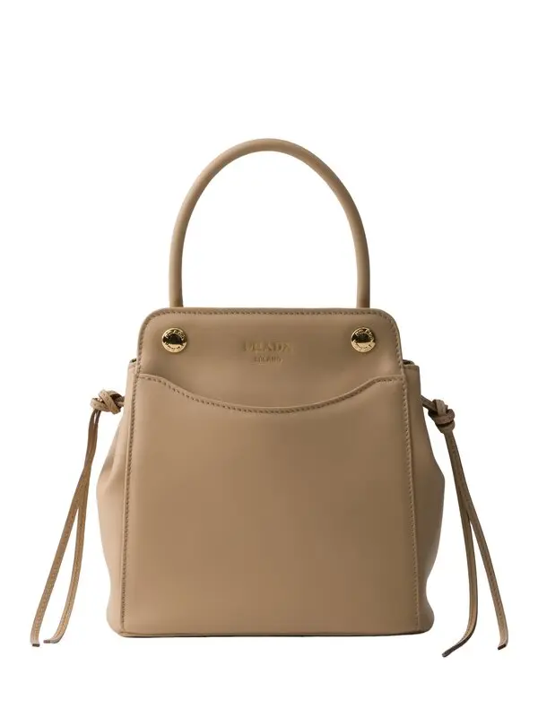 Prada Mini Leather Handbag - Neutral