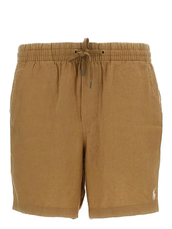 Polo Ralph Lauren Linen Regular Fit Shorts - Brown