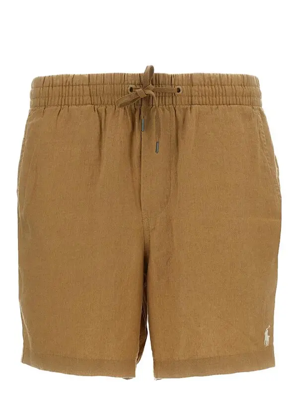 Polo Ralph Lauren Linen Regular Fit Shorts - Marrone