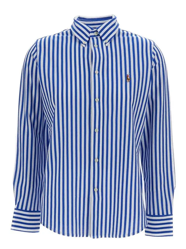 Polo Ralph Lauren Striped Oxford Shirt - Sky Blue