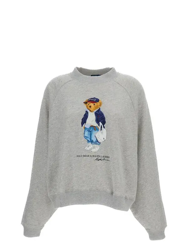 Polo Ralph Lauren Crewneck Sweatshirt With Graphic - Grey