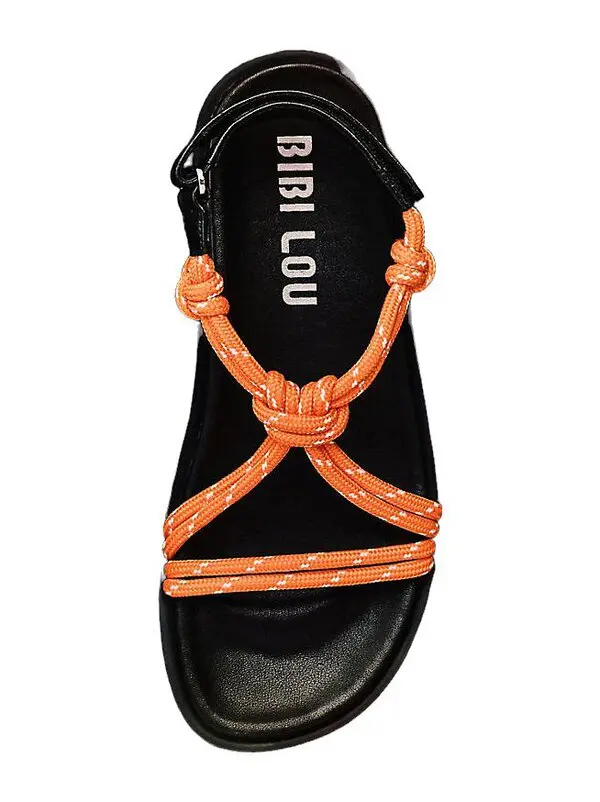 BIBI LOU Rope Slingback Sandals - Orange