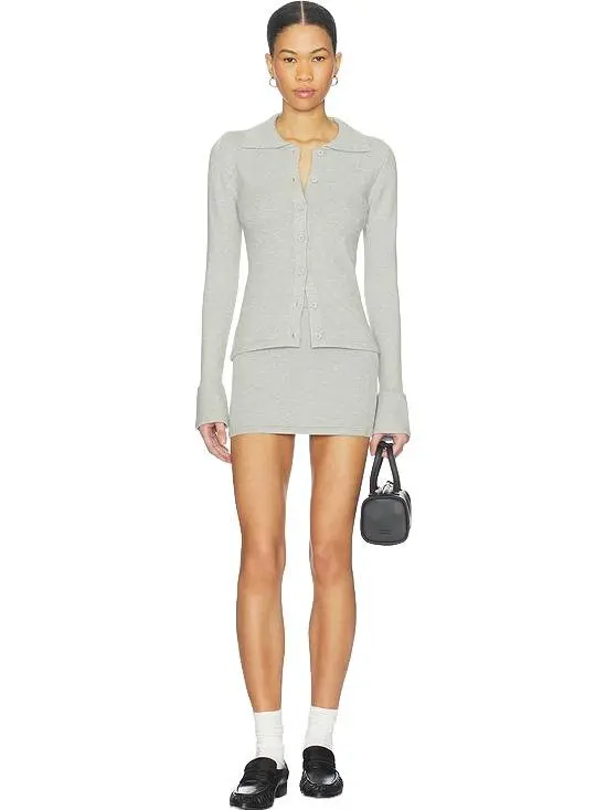 ALL THE WAYS Norma Skirt Set - Light Grey