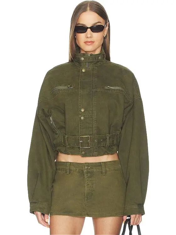 Lioness Rinata Cropped Jacket - Army