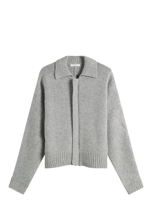 ENTIRE STUDIOS Marla Knitted Bomber Jacket - Steel