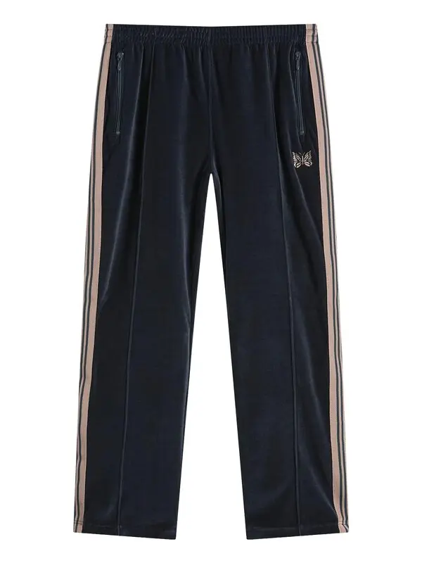 Needles Velour Track Pants - Steel Blue