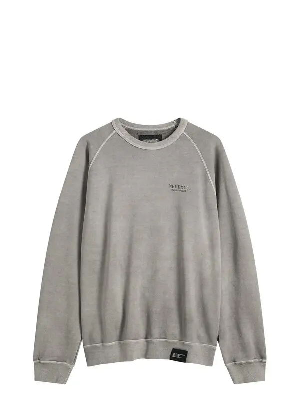 NEIGHBORHOOD Pigment Dyed Logo Sweatshirt - Gray