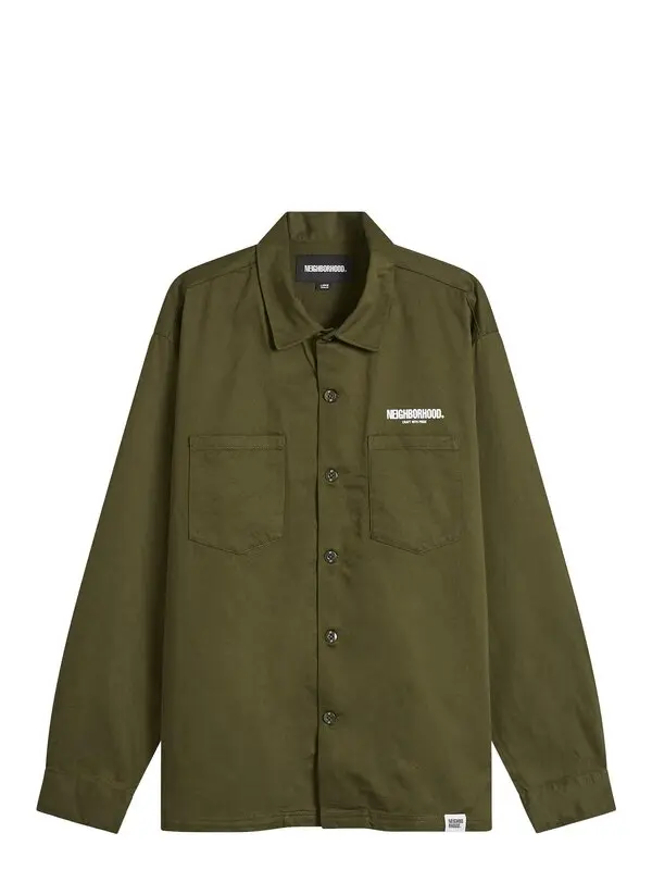 NEIGHBORHOOD Classic Long Sleeve Work Shirt 2 - Olive Drab