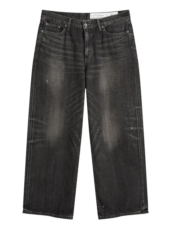 NEIGHBORHOOD Washed Denim Dp Wide Jeans - Black