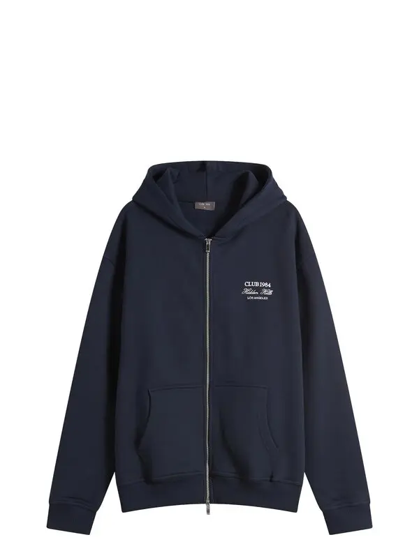 CLUB 1984 Hidden Hills Zip Hoodie - Navy