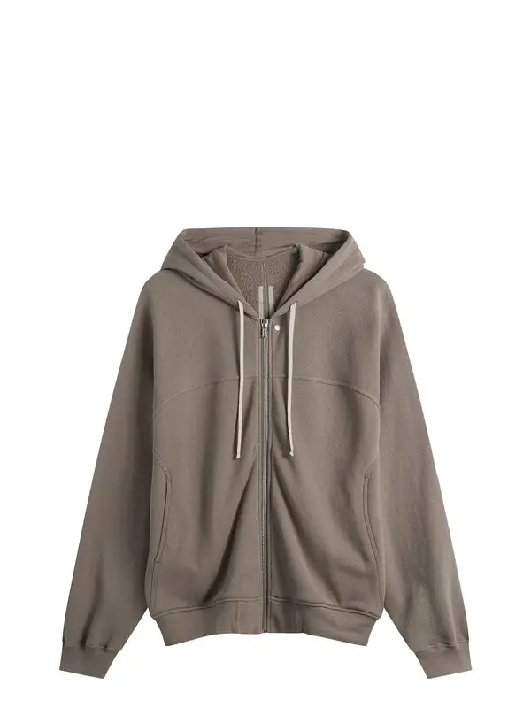 Rick Owens Slouchy Zip Hoodie - Dust
