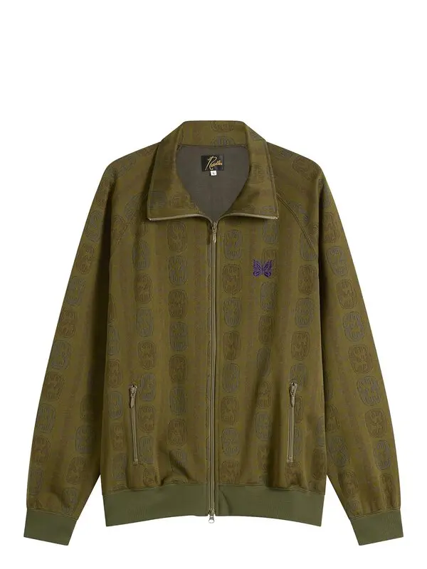 Needles Poly Jacquard Track Jacket - Olive