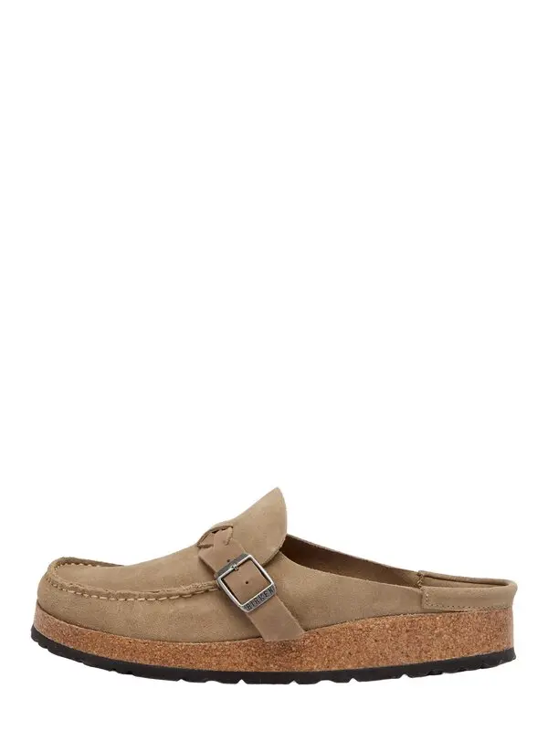 BIRKENSTOCK Buckley Braided Clogs - Taupe Suede