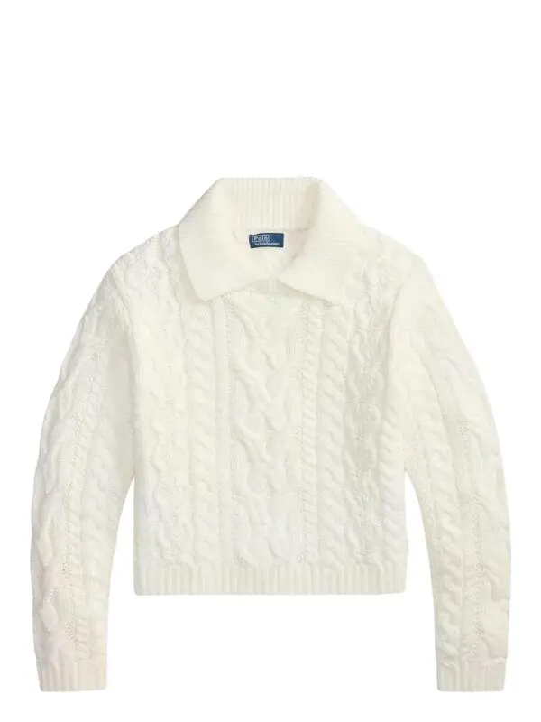 Polo Ralph Lauren Cable-knit Polo Sweater - White