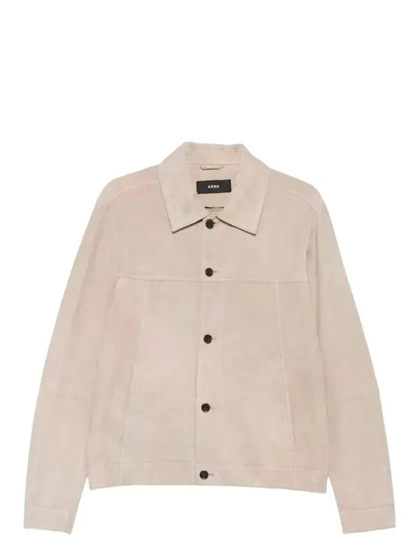 ARMA Jaden Suede Jacket - Neutrals