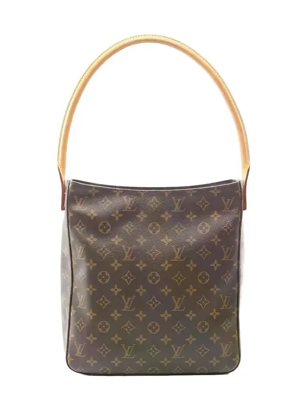 LOUIS VUITTON 2002 Looping Gm Monogram Shoulder Bag - Brown