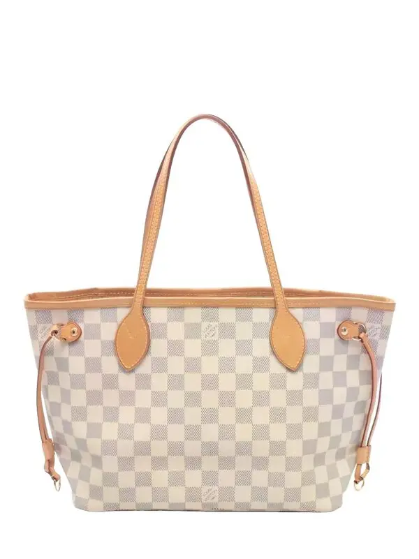 LOUIS VUITTON 2010 Neverfull Pm Tote Bag - White