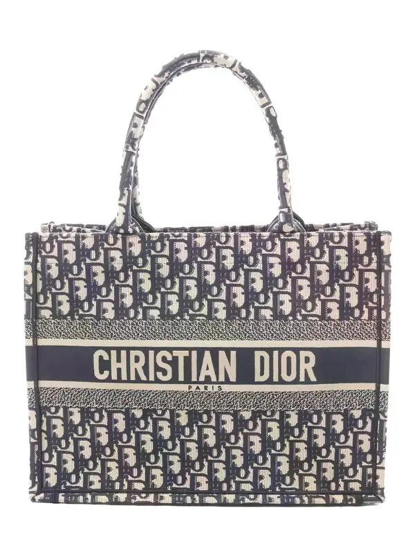 Dior Book Oblique Medium Tote Bag - Blue