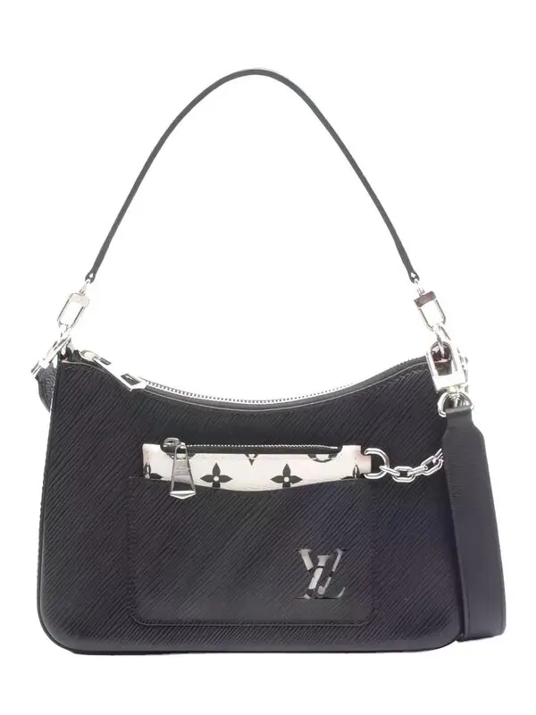 LOUIS VUITTON 2021 Marelle Leather Shoulder Bag - Black