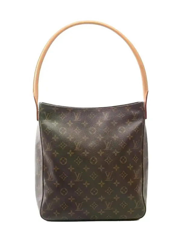 LOUIS VUITTON 2002 Gm Looping Monogram Shoulder Bag - Brown