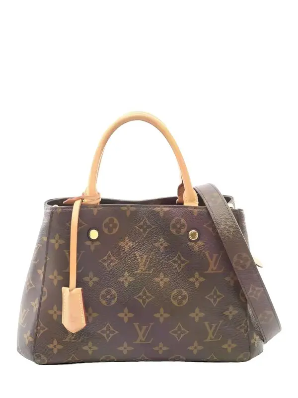 LOUIS VUITTON 2020 Montaigne Bb Monogram Tote Bag - Brown