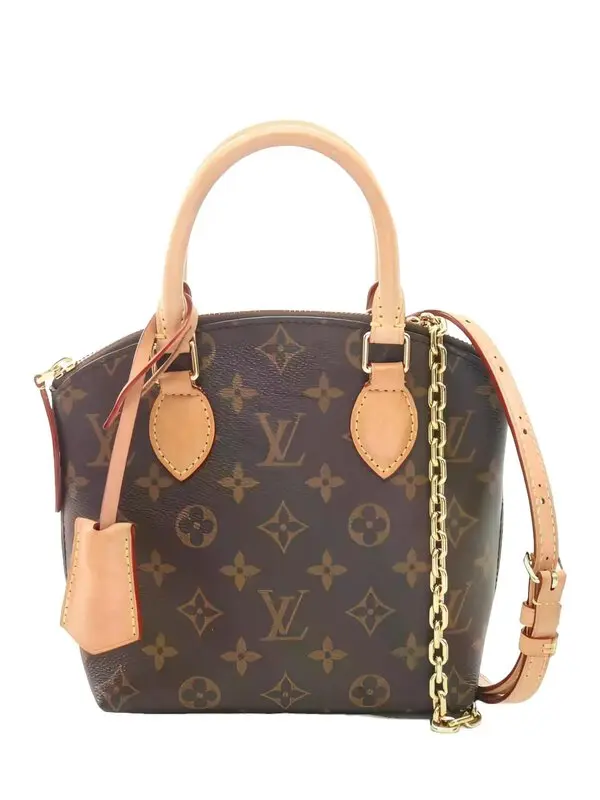 LOUIS VUITTON 2021 Bb Lockit Monogram Tote - Brown