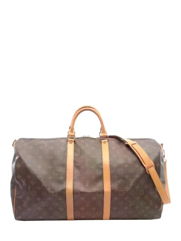 LOUIS VUITTON 1994 55 Keepall Monogram Holdall - Brown