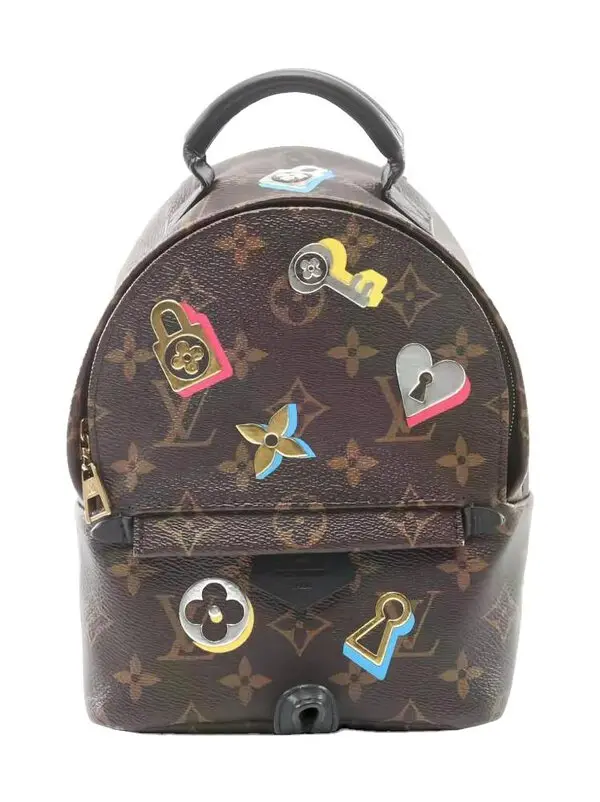 LOUIS VUITTON 2019 Mini Palm Springs Monogram Backpack - Brown