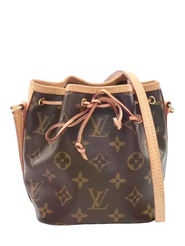 LOUIS VUITTON 2020 Nano Noe Monogram Bucket Bag - Brown