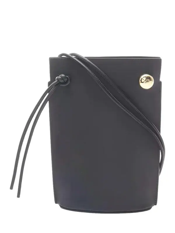 Loewe Dice Leather Shoulder Bag - Black